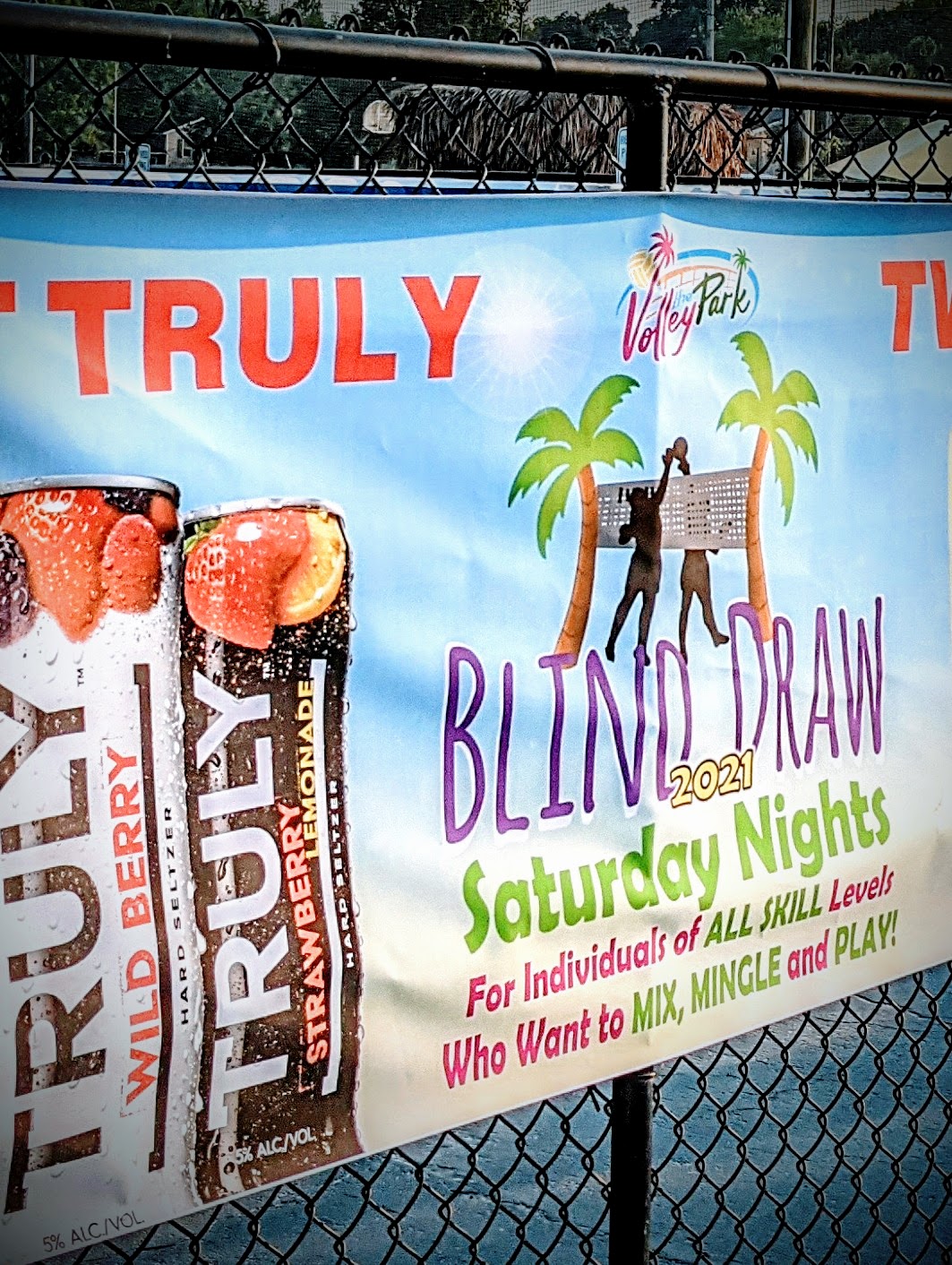 the Volley Park Truly Blind Draw banner - the Volley Park